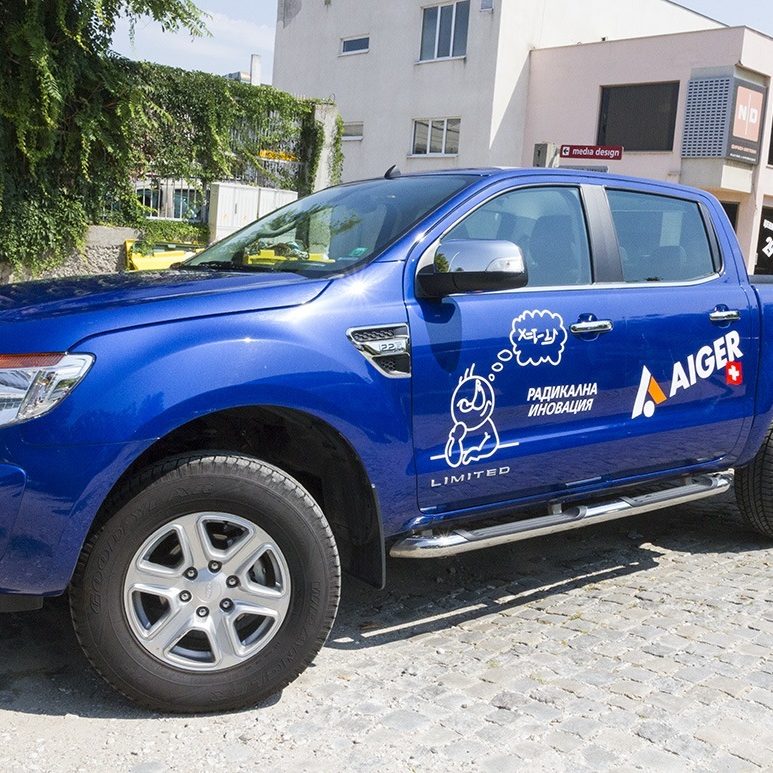 Wrapping Aiger company cars | Car wrapping | Media Design