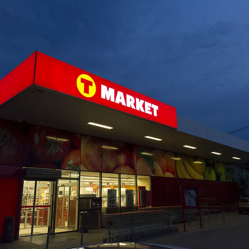 T-MARKET бул. Възкресение | С винил | Табели | Медия Дизайн