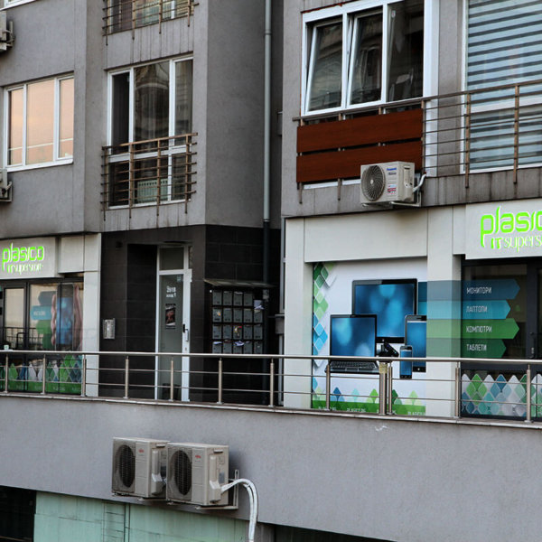 Full branding of Plasico IT superstore | Composite panel signs | Sings