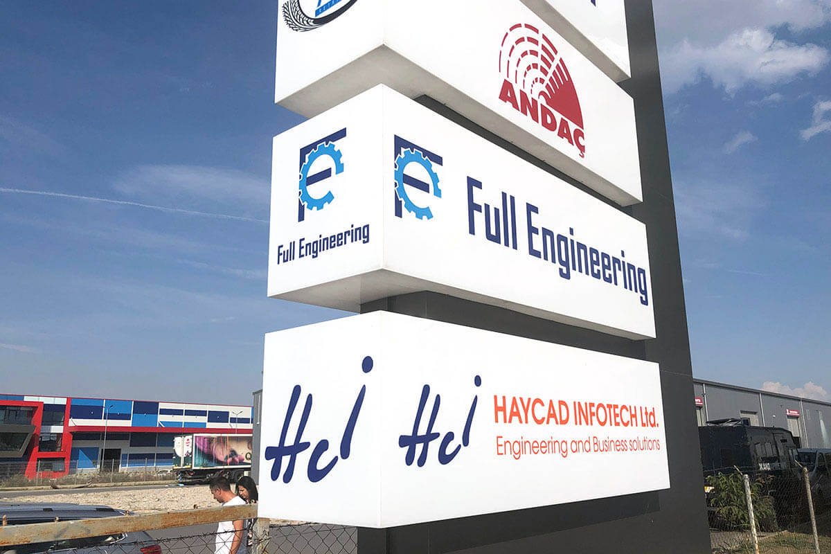 New illuminated signs for ASG totem | Totems | Outodoor ads