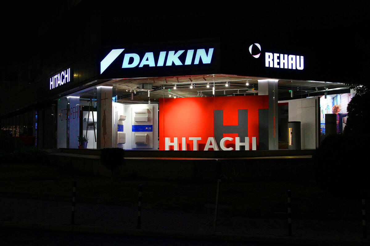 Channel letters and logo from Alurapid for Termos, Sofia