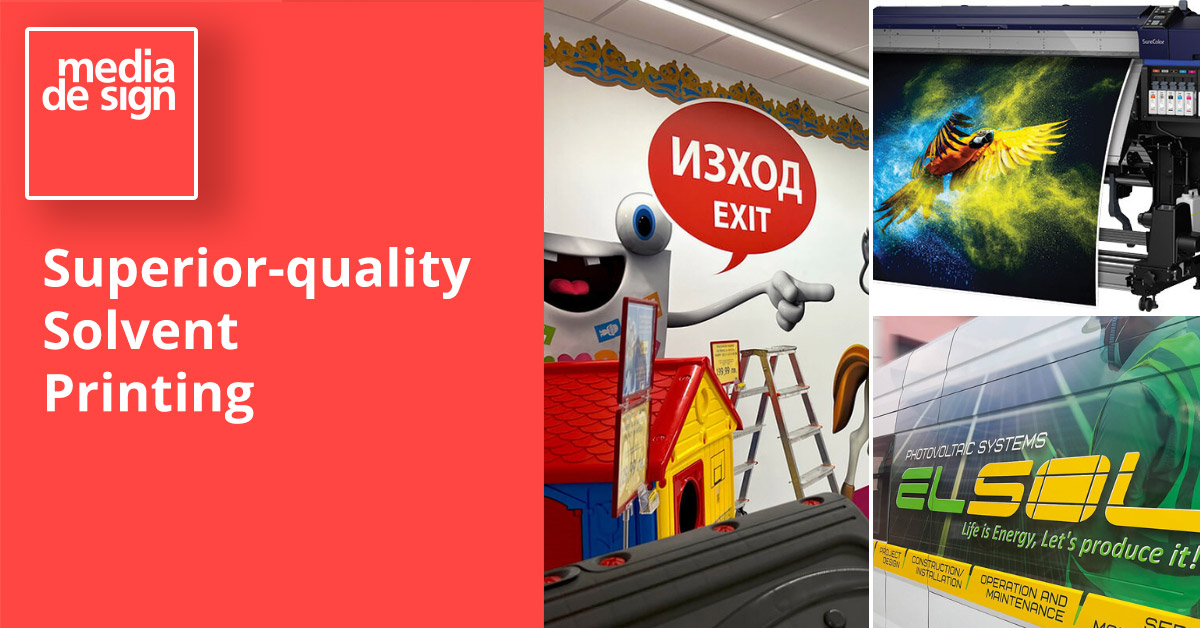 Vibrant Colors for Your Advertisement with Our Solvent Printing